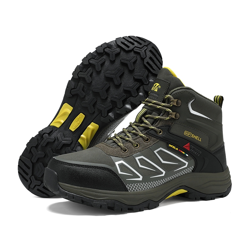 Jual SNTA Hiking Shoes for Men and Women 507 Green Yellow - SNTA ...