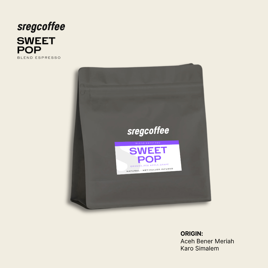 Jual Sreg Coffee - Sweet Pop | Biji Kopi Arabika Blend Espresso | Aceh ...