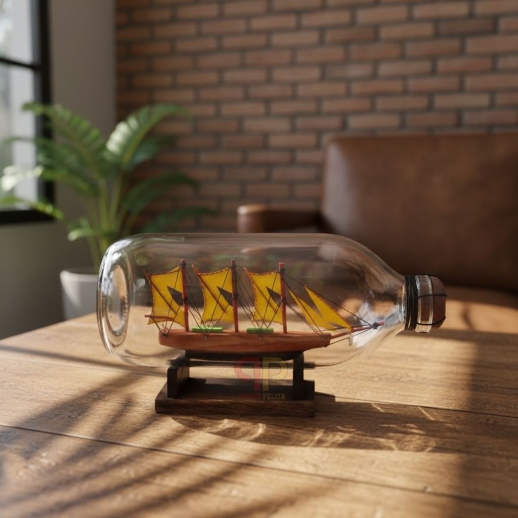 Jual MINIATUR KAPAL DALAM BOTOL UKURAN BESAR KAPAL DALAM BOTOL HADIAH ...