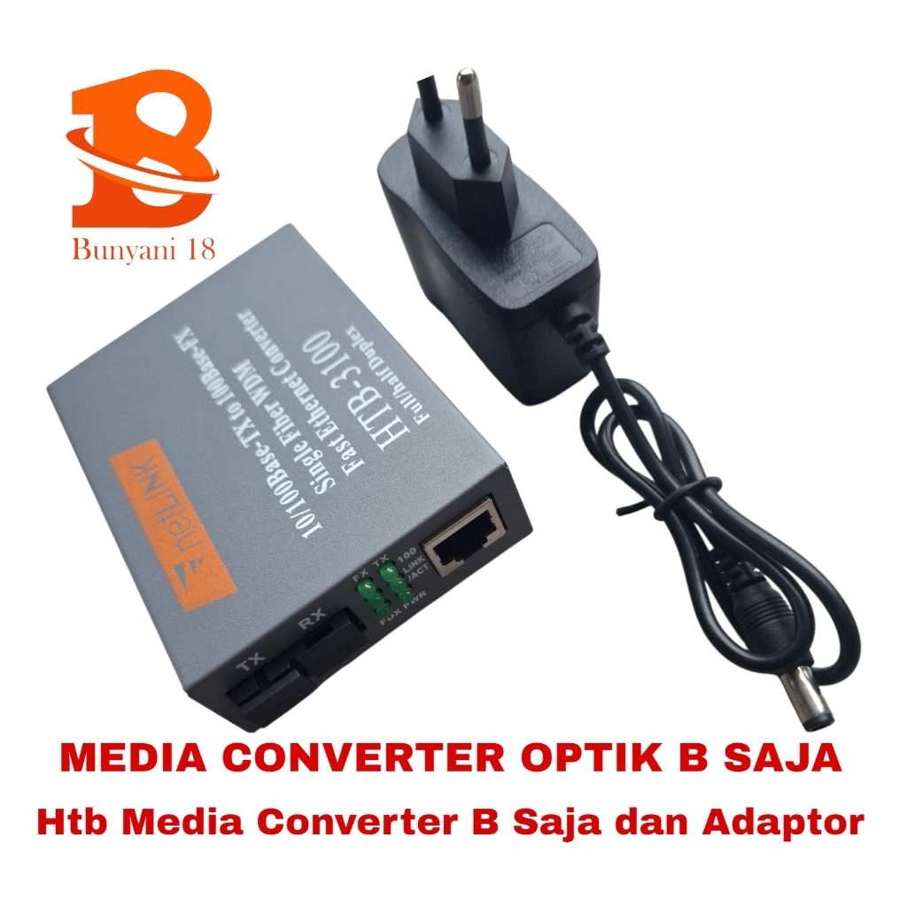Jual HTB MEDIA CONVENTER SIDE B DAN ADAPTOR BARU | Shopee Indonesia