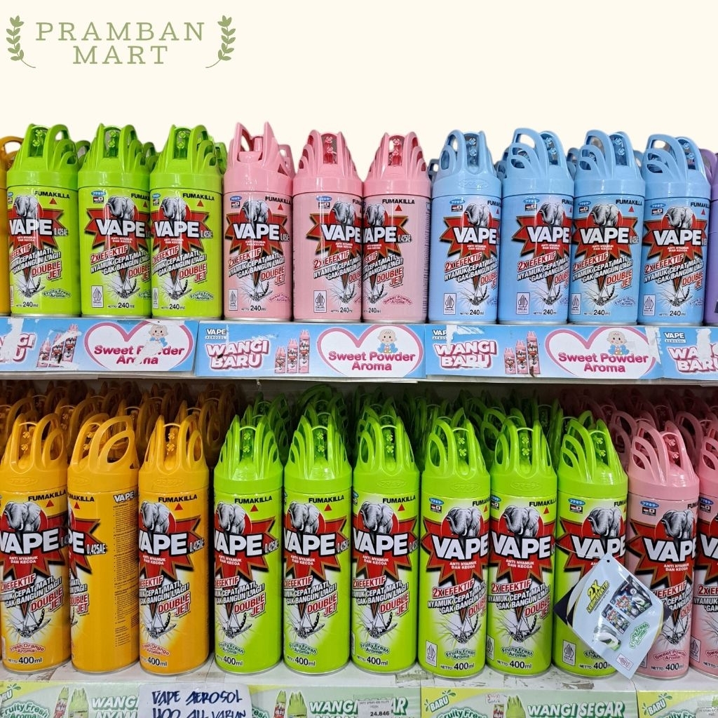 Jual OBAT NYAMUK SEMPROT VAPE 240/200ML | VAPE ANTI NYAMUK DAN KECOA ...