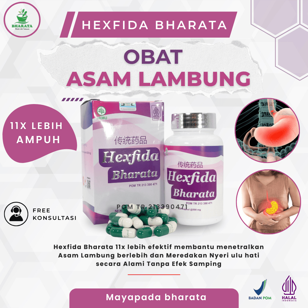 Jual Obat Asam Lambung Ampuh HEXFIDA BHARATA - Obat Radang Lambung Obat ...