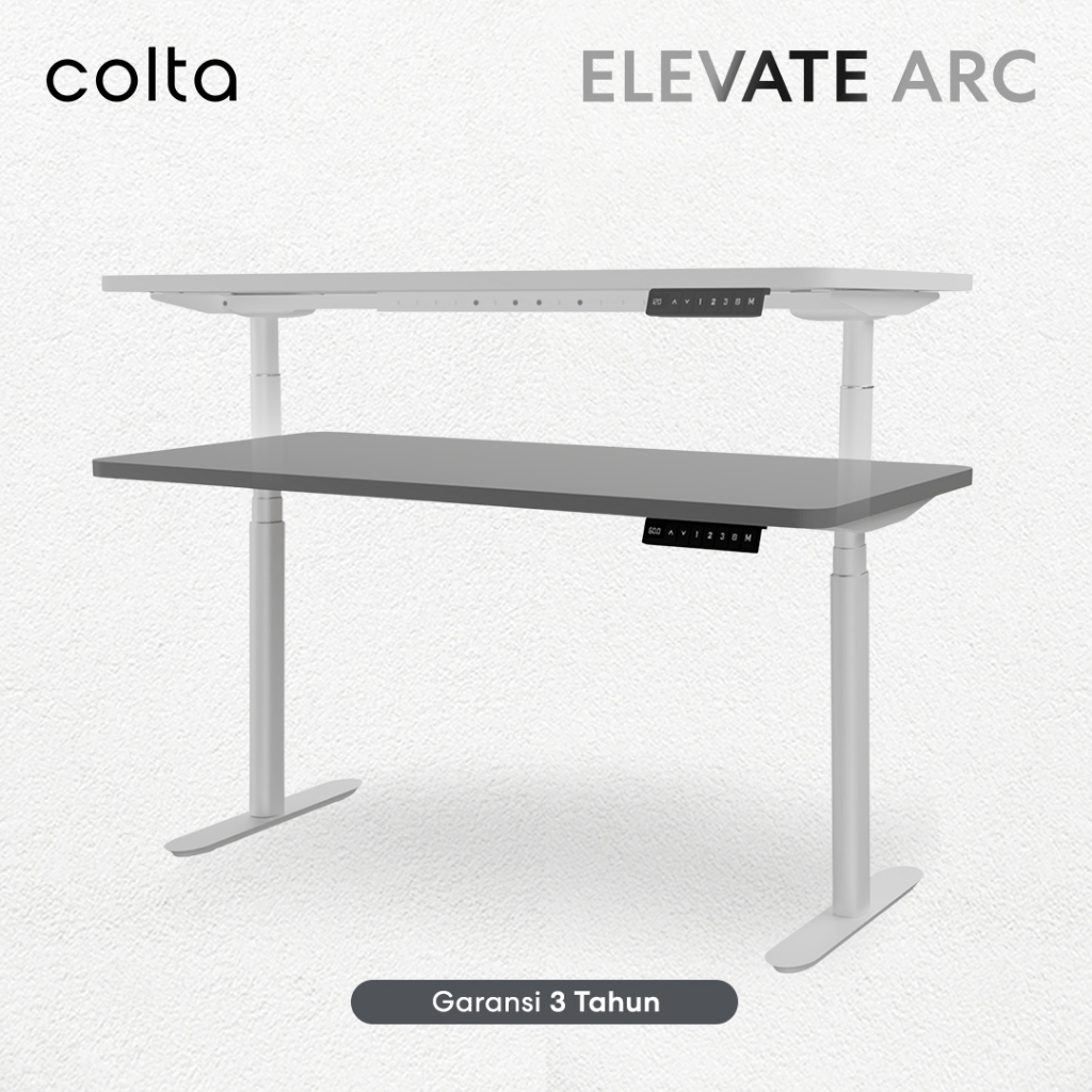 Jual Colta Elevate ARC Electric Adjustable Standing Desk Meja Kerja ...