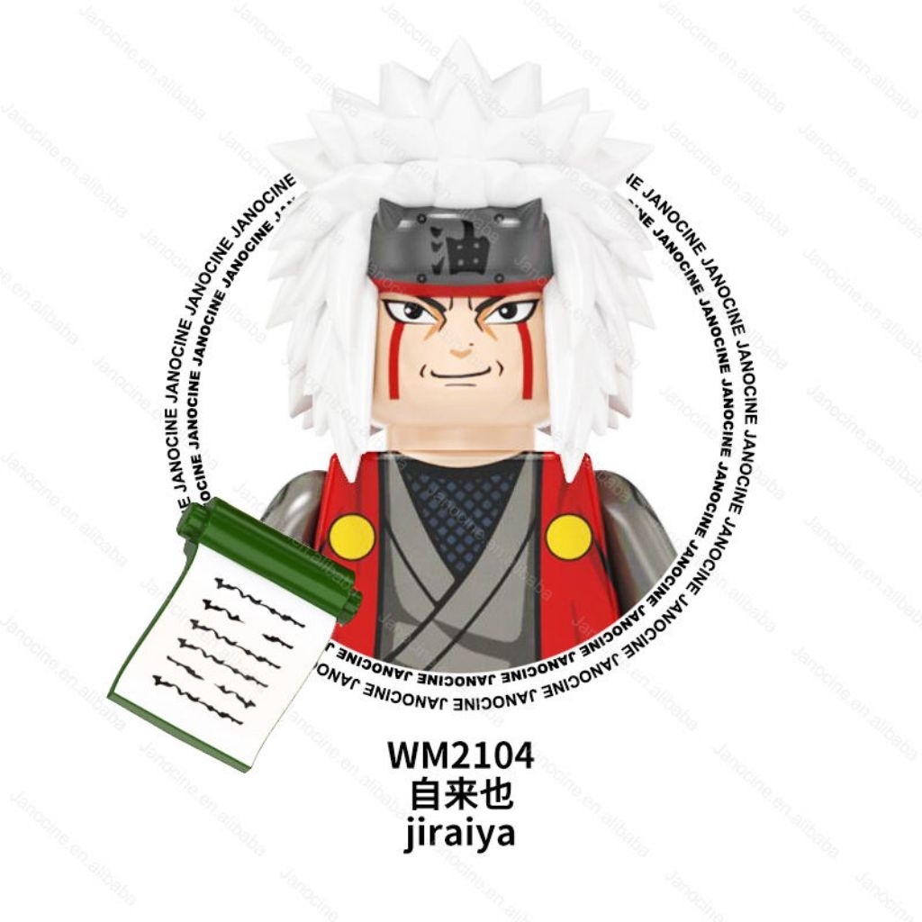 Jual WM2104 Mainan Anak Balok Susun Mini Anime Jepang Jiraiya Sensei ...