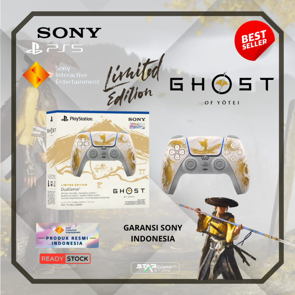 Jual PS5 Dualsense Dual Sense Stik Controller Wireless Ghost of Yotei ...