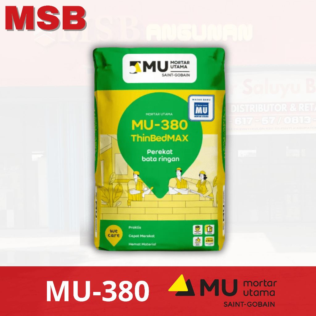 Jual MU-380 Perekat Bata Ringan - 40kg | Shopee Indonesia