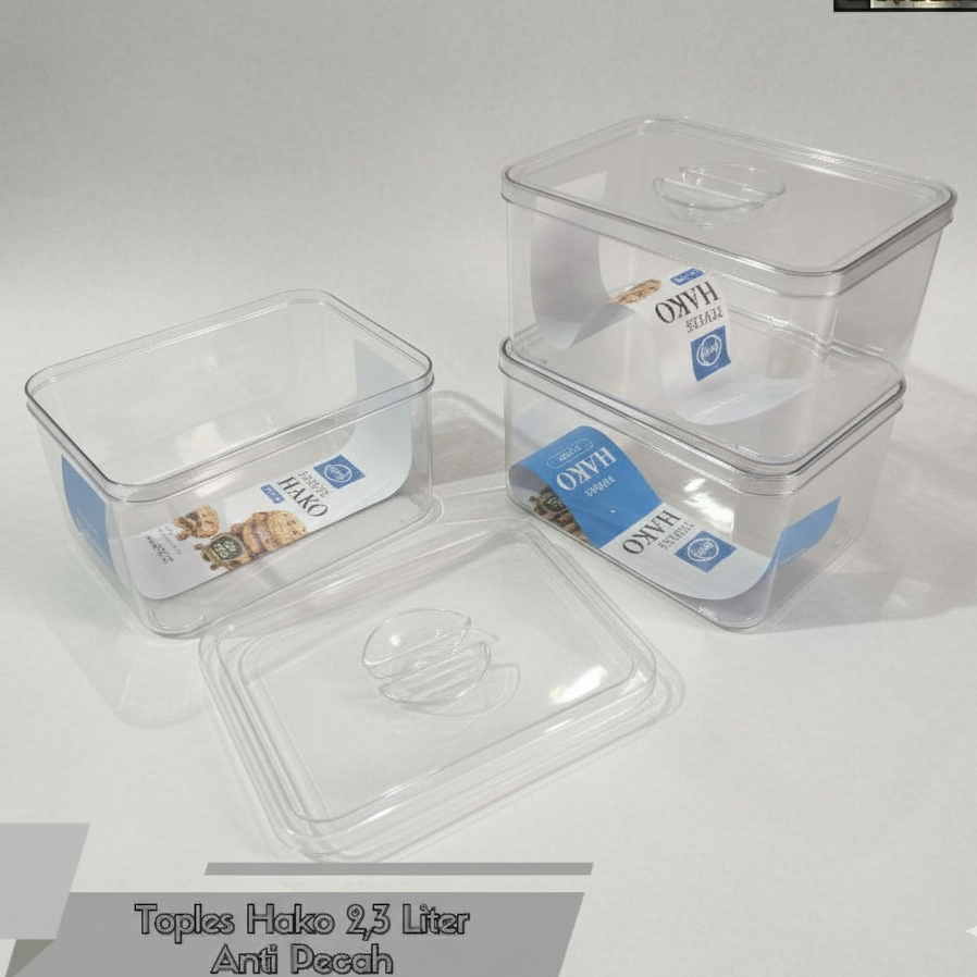 Jual Hako Toples 2,3 Liter Terbaru Bening Akrilik Kotak Wadah Besar ...