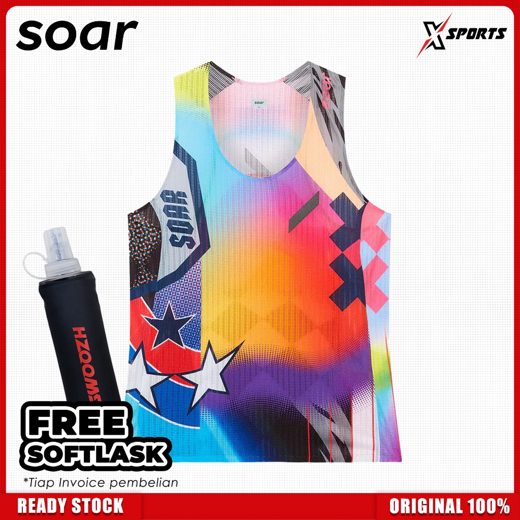 Jual SOAR Running Race Vest 10 Year Singlet Women Master Mix | Shopee ...