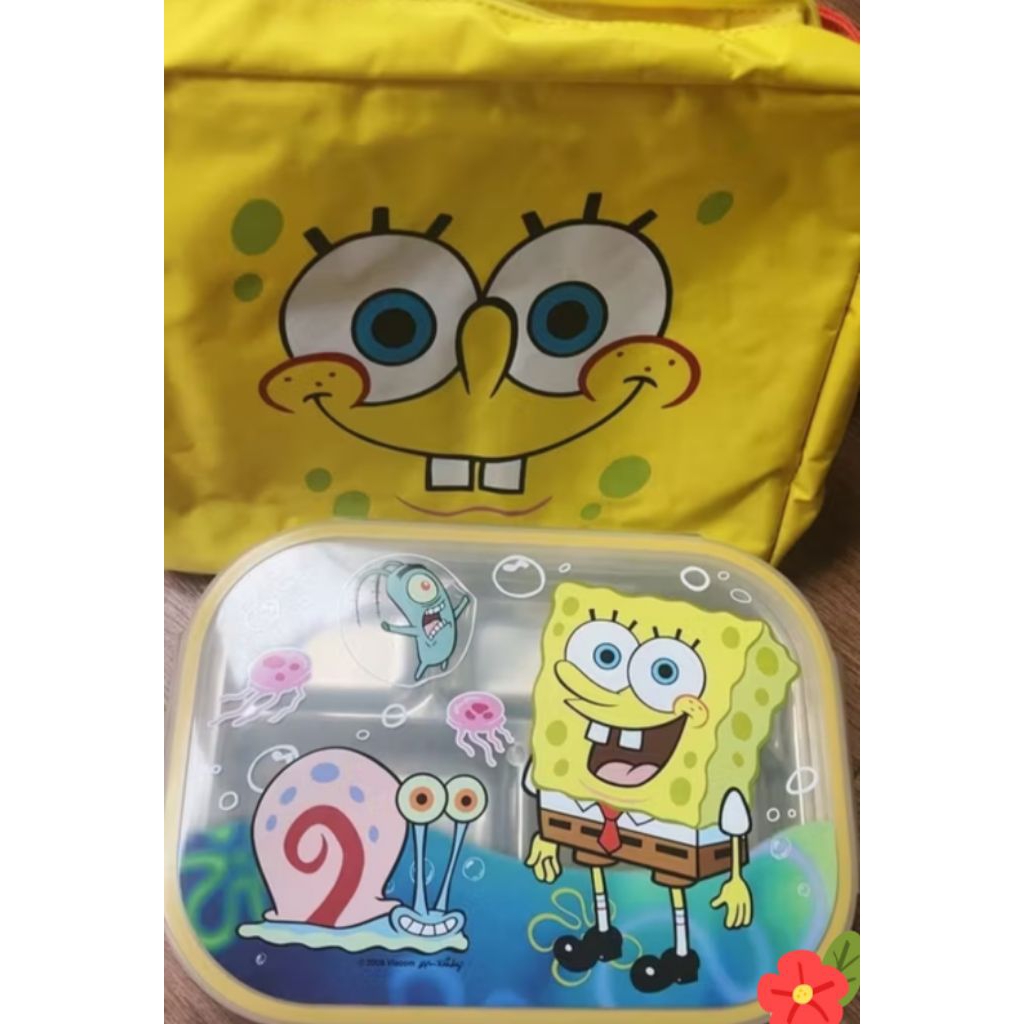 Jual lunch box stainless spongebob kotak makan stainless pororo lunch ...