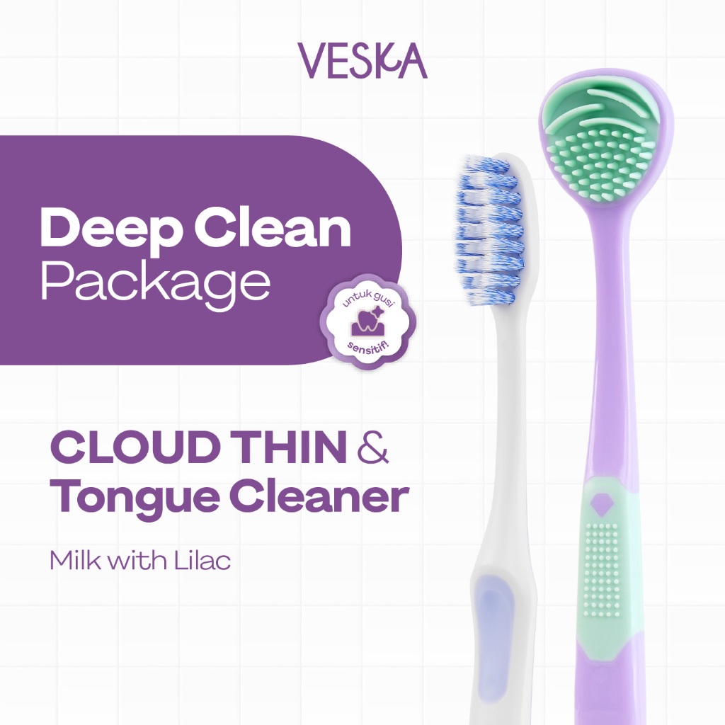 Jual Veska by LEKA - Deep Clean Package - Cloud Thin + Tongue Cleaner ...