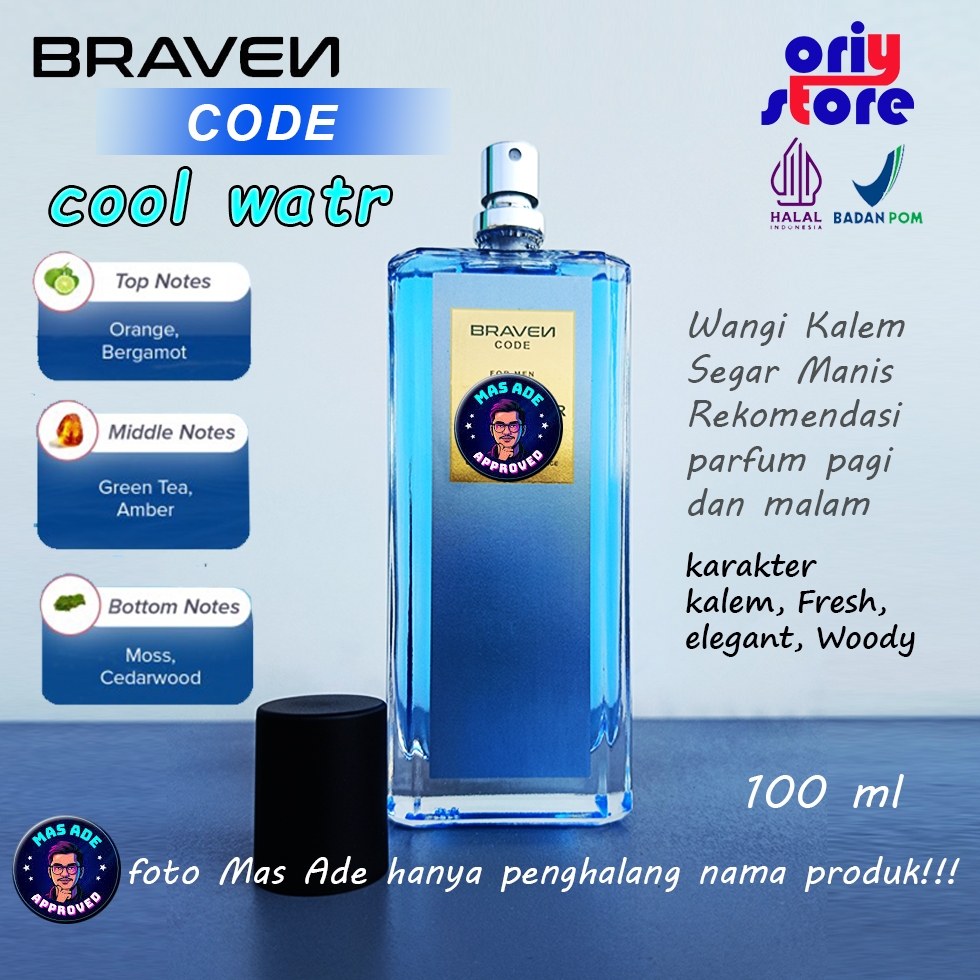 Jual Braven Code cool Watr EDP 100ml Parfum pria aroma wangi elegan ...