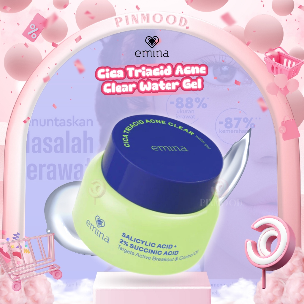 Jual EMINA - CICA TRIACID ACNE CLEAR WATER GEL ( 30 g ) - Pelembab ...