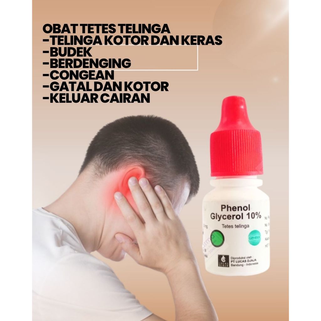 Jual Obat Cair Tetes Telinga Congek Bernanah Berdenging Berdengung 5ml ...