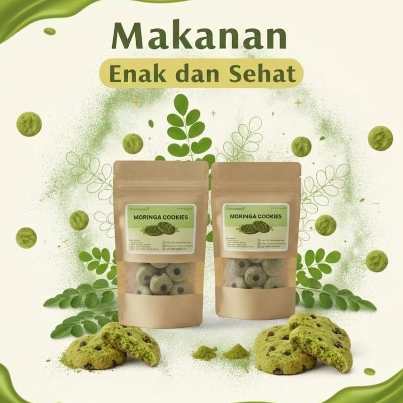 Jual moringa cookies kemasan pouch 80gr | Shopee Indonesia