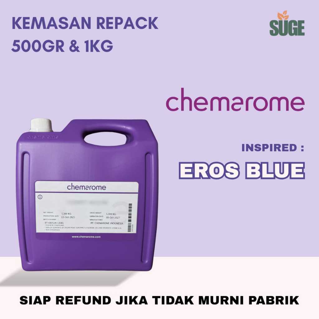 Jual EROS BLUE - CHEMAROME - BIBIT PARFUM MURNI KEMASAN REPACK 500GR ...