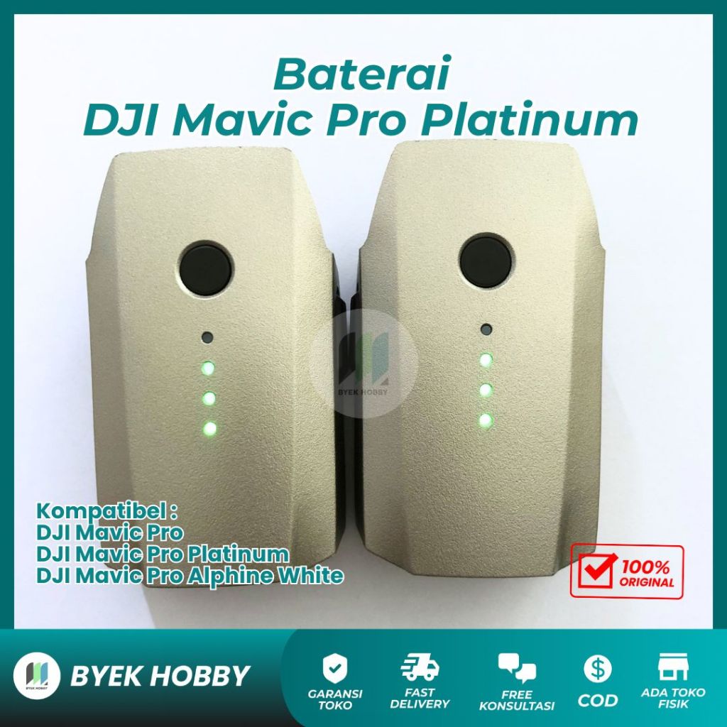 Jual Original Baterai DJI Mavic Pro Platinum 3830mAh (FB1-3830mAh-11.4V ...
