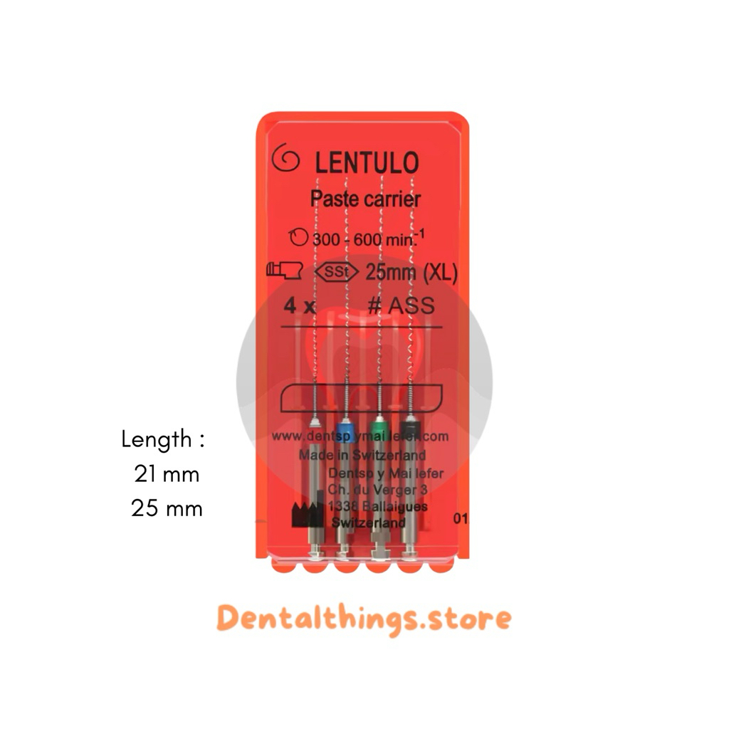 Jual Dental jarum lentulo dentsply / paste carrier carriers mani 21mm ...