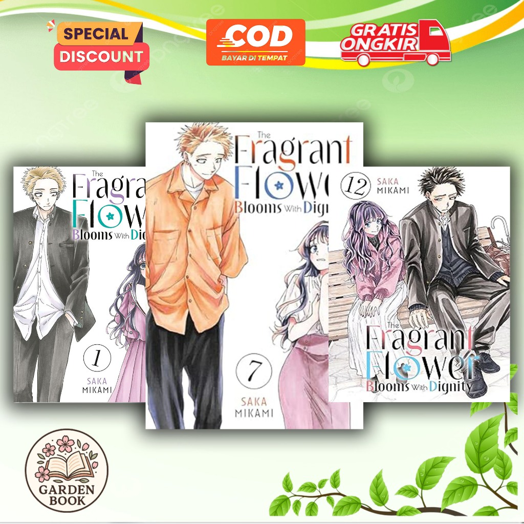 Jual The Fragrant Flower Blooms With Dignity manga set (13 book series ...
