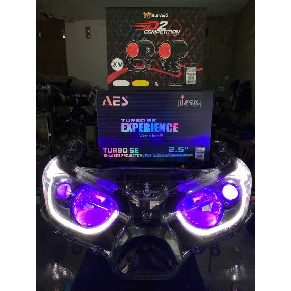 Jual Proji Biled Xmax Old PNP | Headlamp Original + AES Experience V2 ...