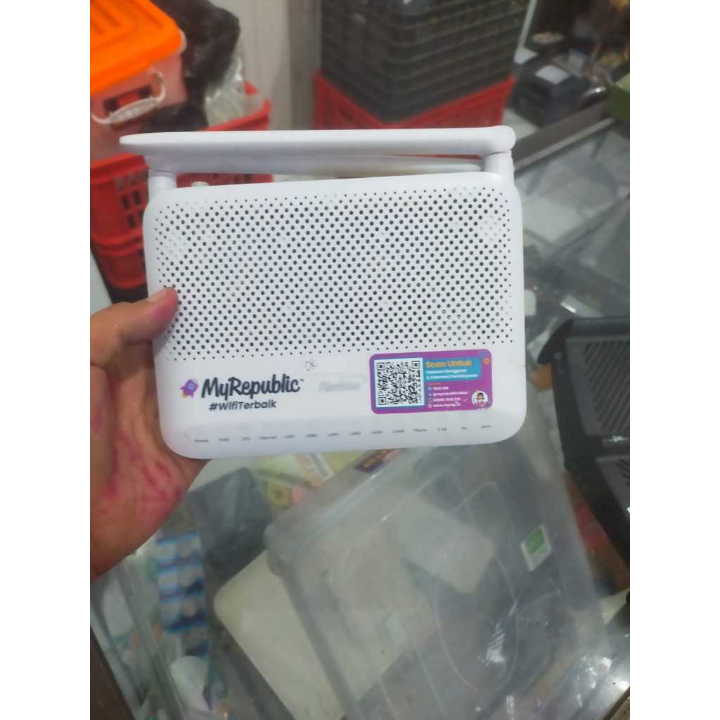 Jual Router Wifi FiberHome HG6145D2 Port Biru ( My Republik ADD WAN ...