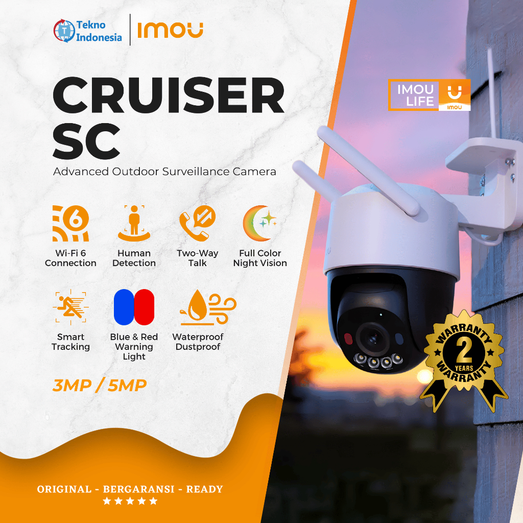 Jual Imou Cruiser SC 5MP Image Blue & Red Warning Light Smart Full ...