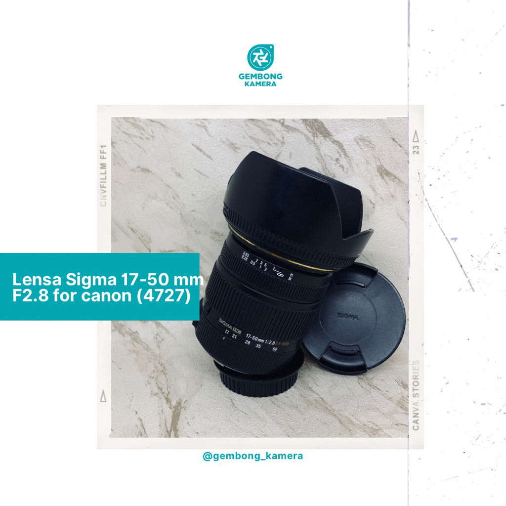 Jual Lensa sigma 17-50 mm f2.8 For Canon paling murah dan mantap (4727 ...