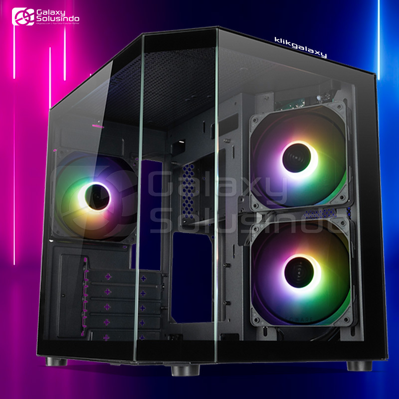 Jual TECWARE VX TRINITY M2 Triple Tempered Glass M-ATX Gaming Case - GK ...