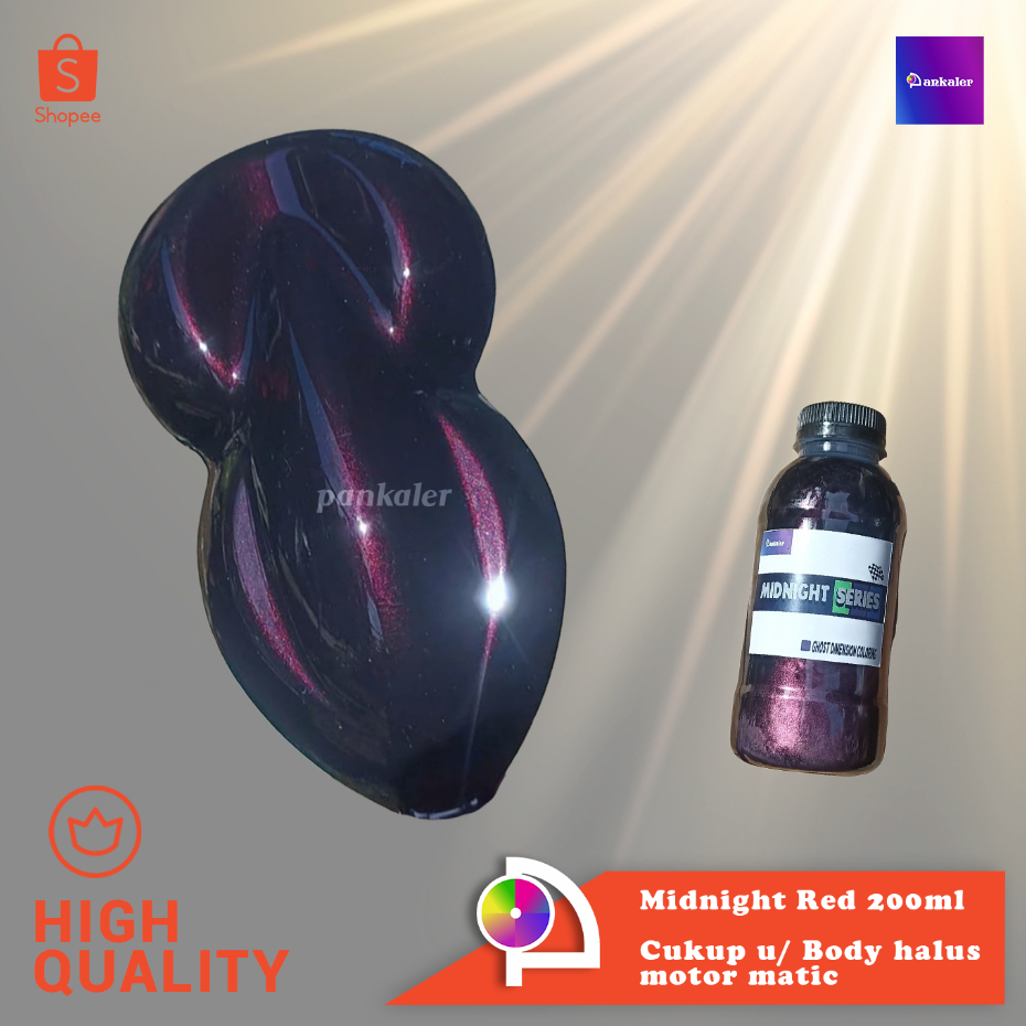 Jual Pankaler Cat Hitam Lembayung Merah 200ml Dark Xirallic Red NC ...