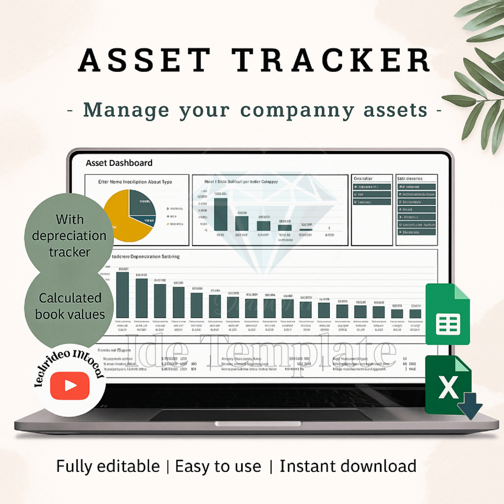 Jual (92) Asset Tracker, Amortization, Depreciation tracker , Asset ...