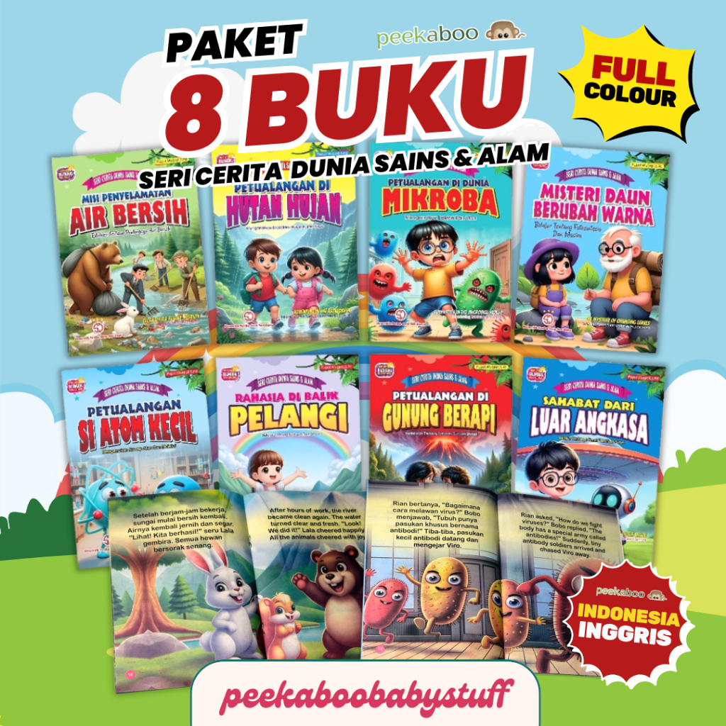 Jual PAKET 4/8 BUKU SERI CERITA DUNIA SAINS & ALAM IPA ANAK PAUD TK ...