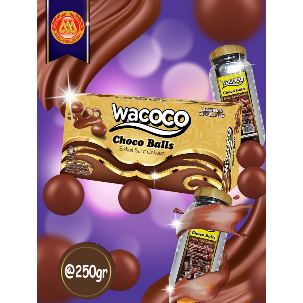 Jual DUO WACOCO Choco Balls 1 Toples @250 gr - Biskuit Bola Salut ...