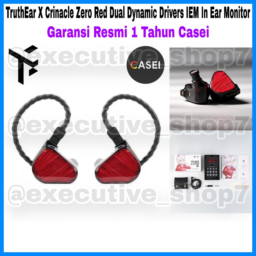 Jual TruthEar X Crinacle Zero Red Dual Dynamic Drivers IEM In Ear ...