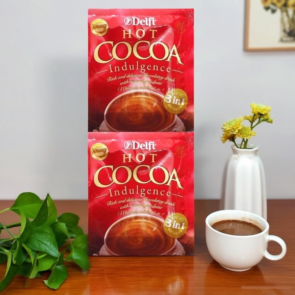 Jual DELFI Hot Cocoa Indulgence Renceng coklat hotcocoa minuman coklat ...