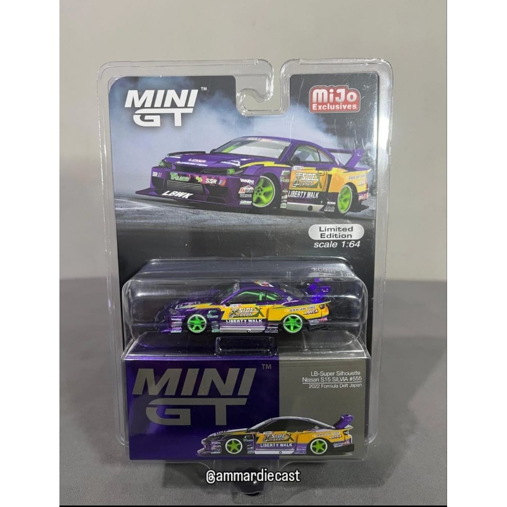 Jual Mini GT Blister LBWK S15 Terong mulus segel | Shopee Indonesia