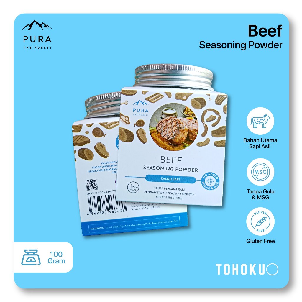 Jual Bumbu Kaldu Sapi (100gr) - Pura - Beef Seasoning Powder - Kaldu ...