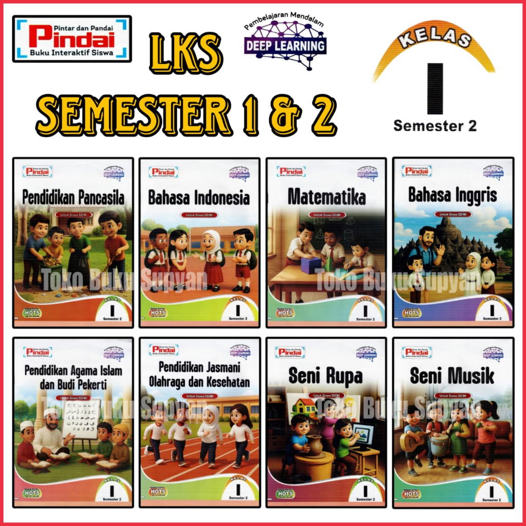 Jual Buku Lks Pindai Kelas 1 Sd Semester 1 dan 2 Kurikulum Merdeka Arya ...