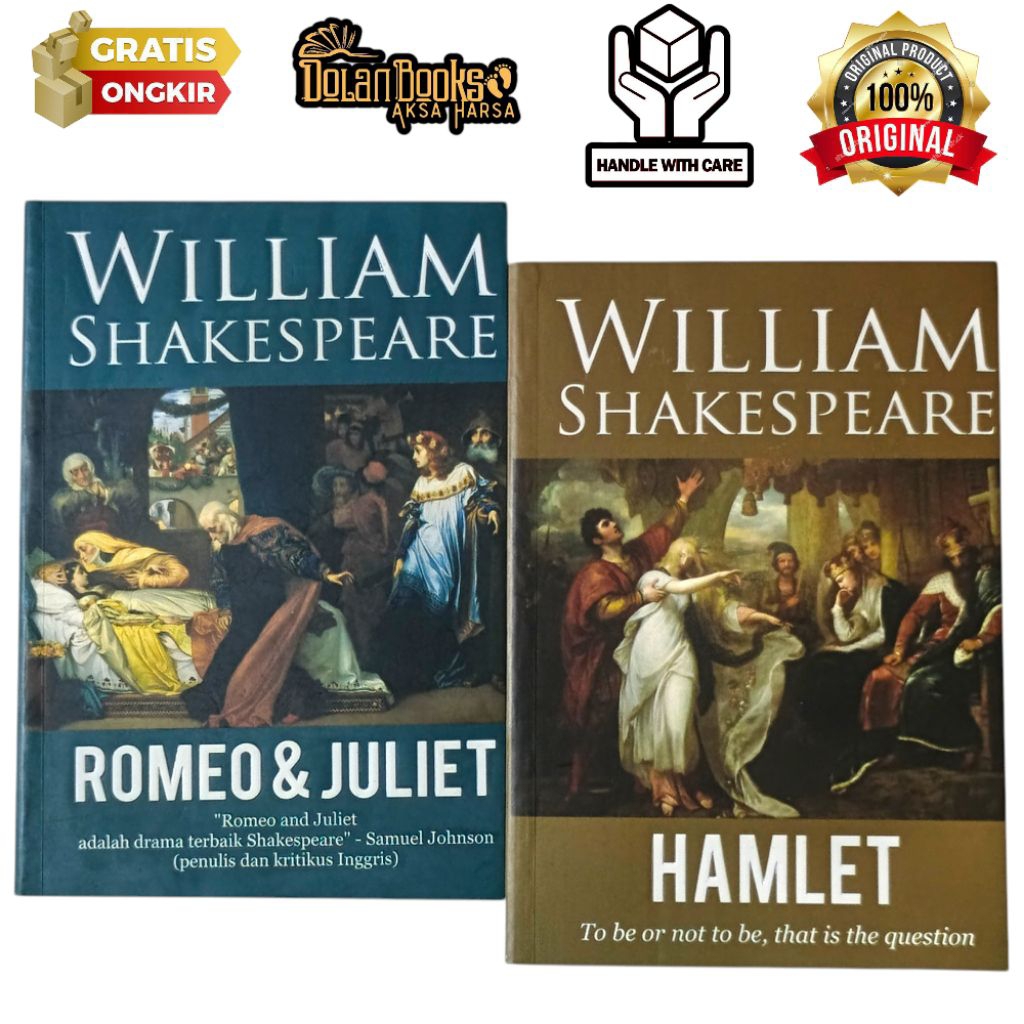 Jual Novel Sastra Klasik William Shakespeare - Hamlet / Romeo & Juliet ...