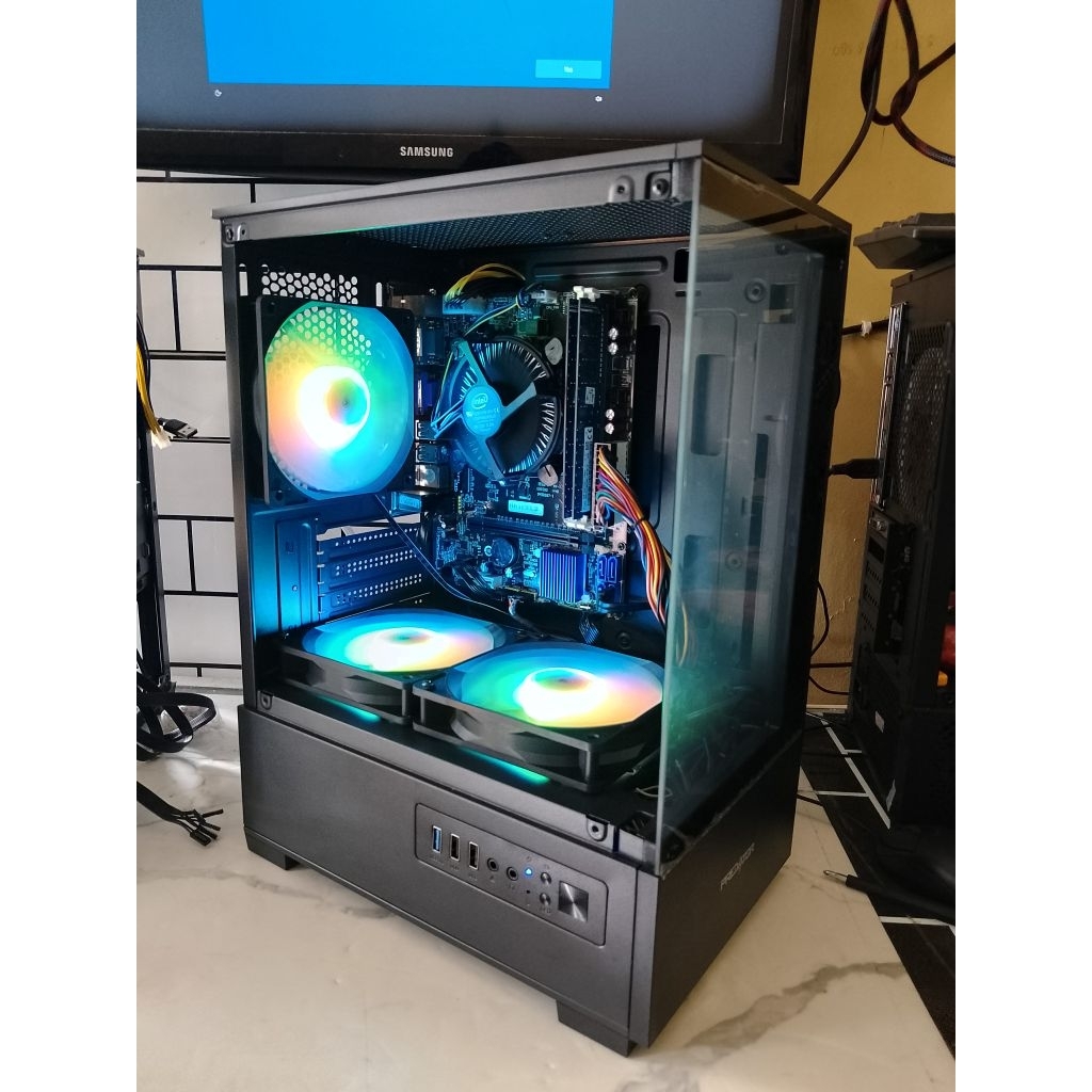 Jual KOMPUTER CASING GAMING 2X FAN ARGB NEW I5 RAM 8GB DDR3 SSD 128GB ...