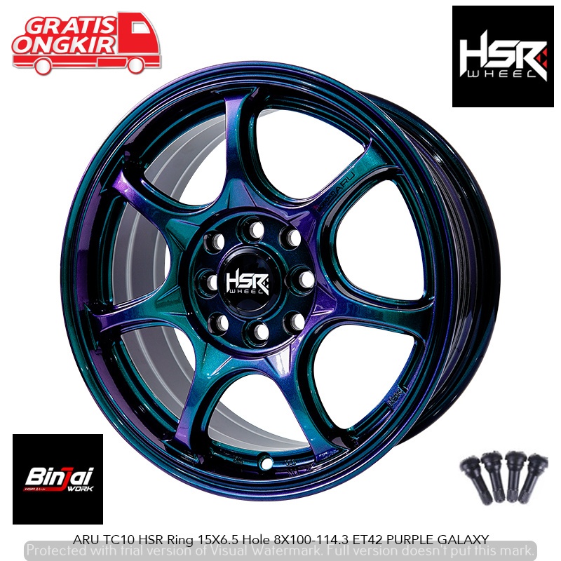 Jual VELG MOBIL HSR MODEL TERBARU HSR ARU R15 COCOK DI BRIO AGYA AYLA ...