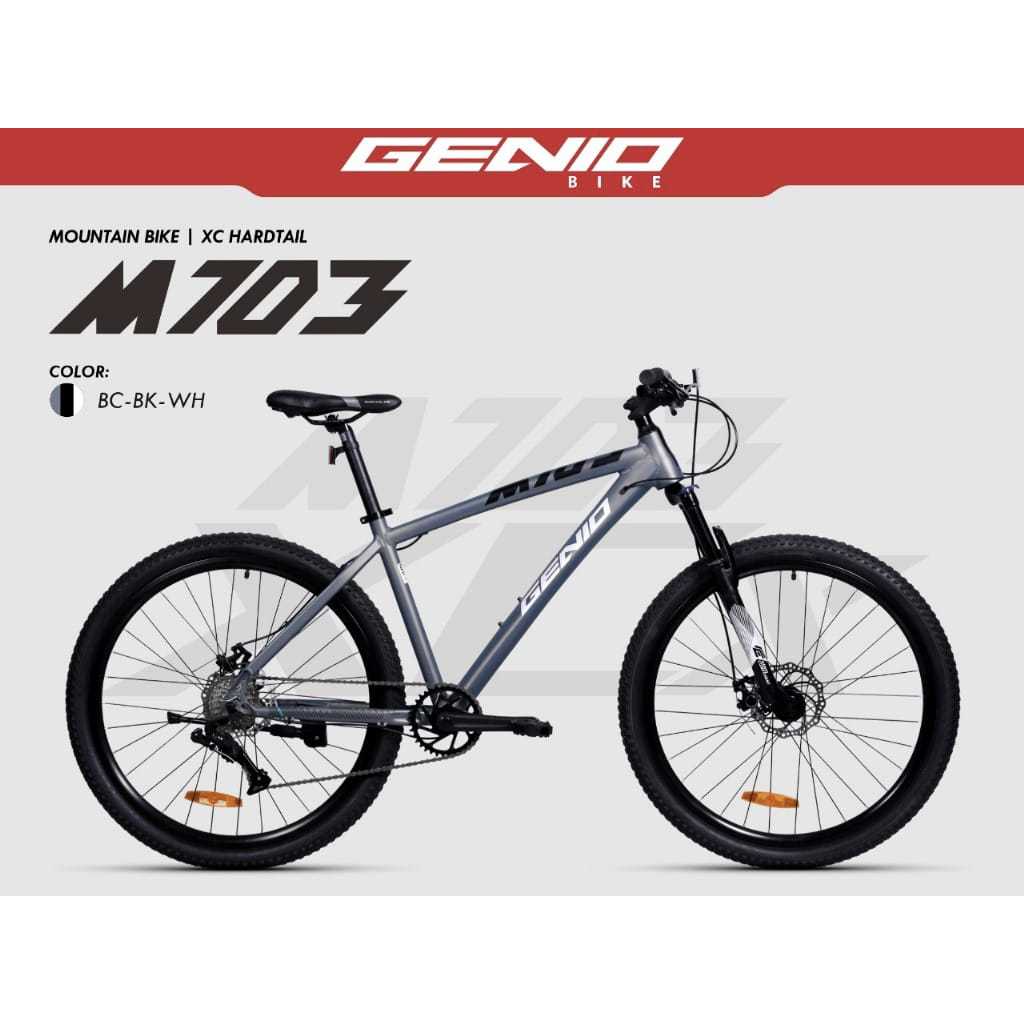 Jual SEPEDA GUNUNG MTB 27.5 INCH GENIO M703 / GENIO M702 10 SPEED FRAME ...