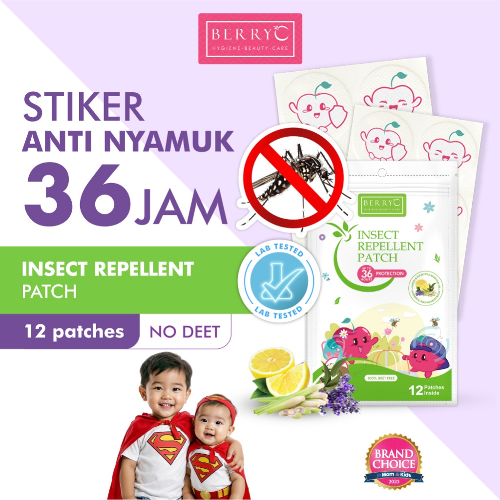 Jual BerryC Insect Mosquito Repellent Patch Pack 12pcs - Stiker Anti ...