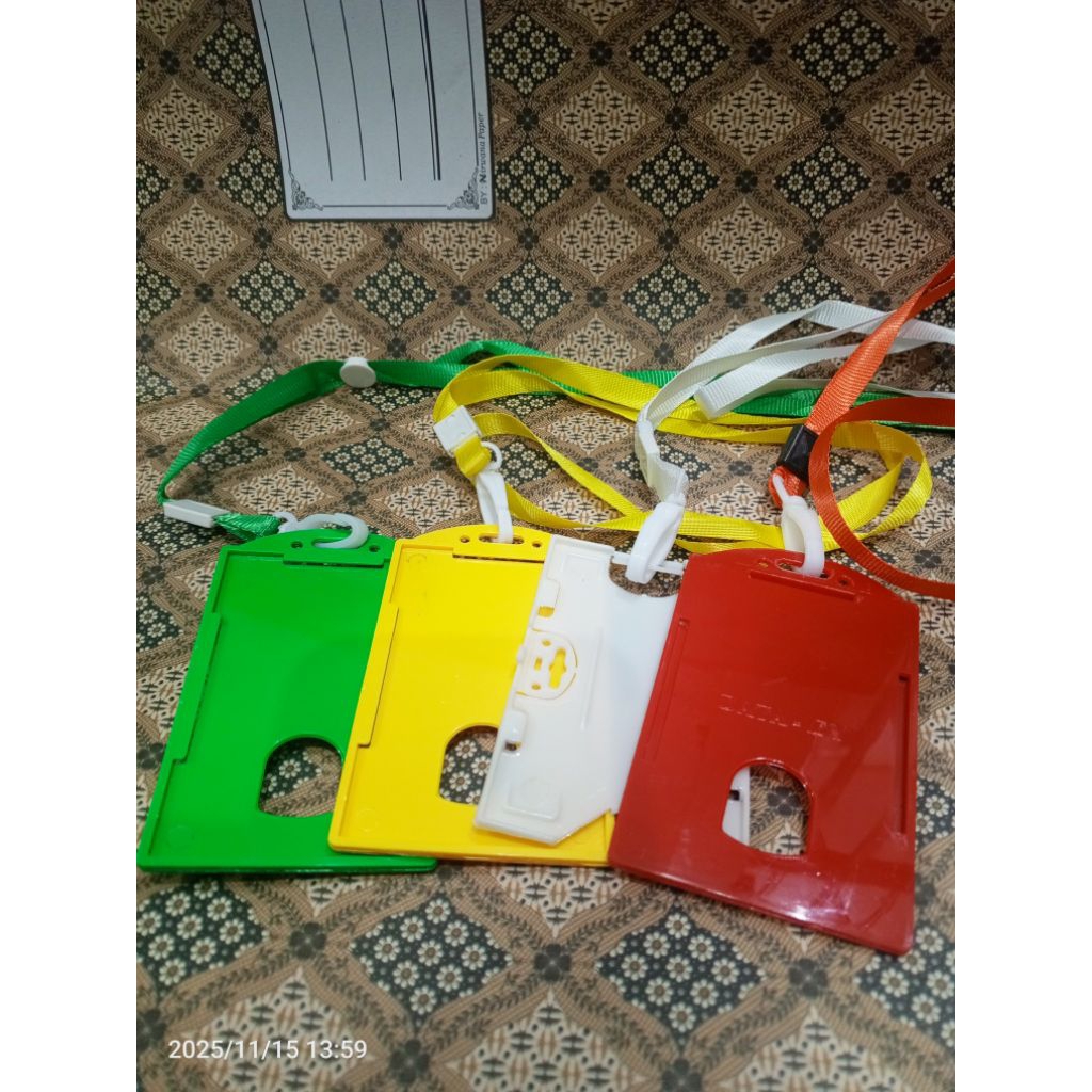 Jual ID card plus tali ukuran 102x65/id card plus tali ukuran KTP ...