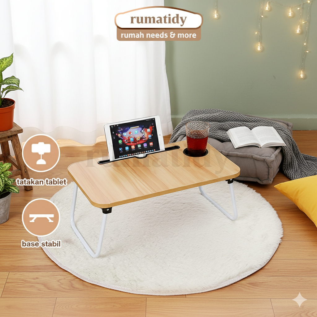 Jual RUMATIDY - Meja Belajar Laptop Portable Lipat Lesehan Serbaguna ...
