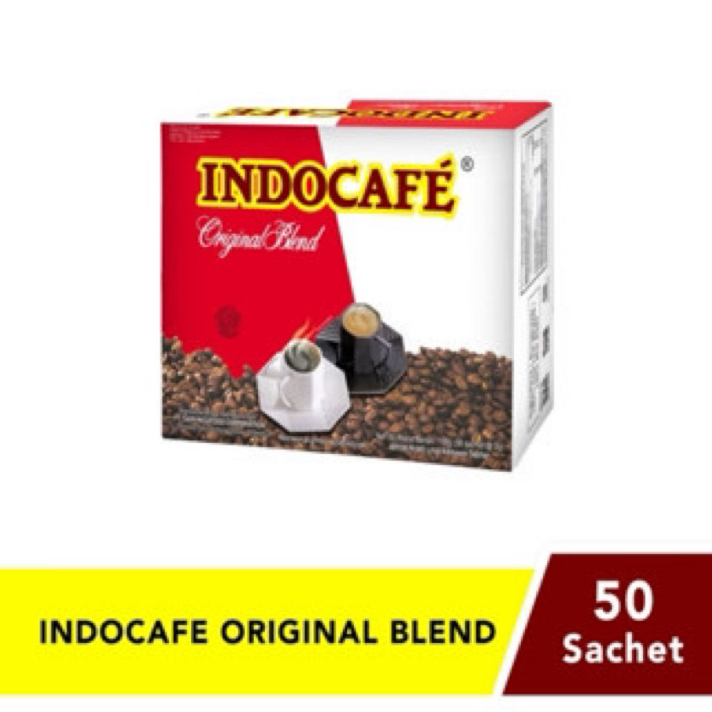 Jual Kopi Indocafe Original Blend Box 50 Sachet | Shopee Indonesia