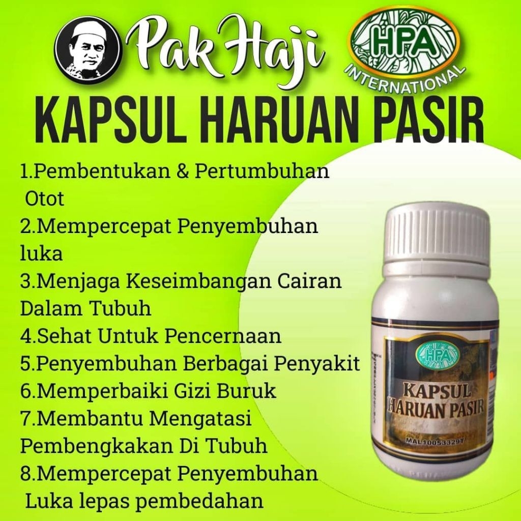 Jual KAPSUL HERBAL HALUAN PASIR HPA ORIGINAL ASLI DARI MALAYSIA KEMASAN ...