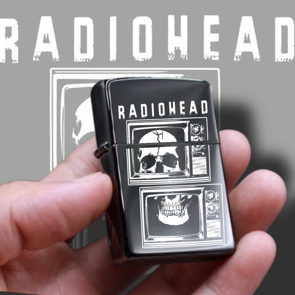 Jual ZIPPO CUSTOM BLACK EBONY CHROME CUSTOM GRAFIR RADIO HEAD BISA ...