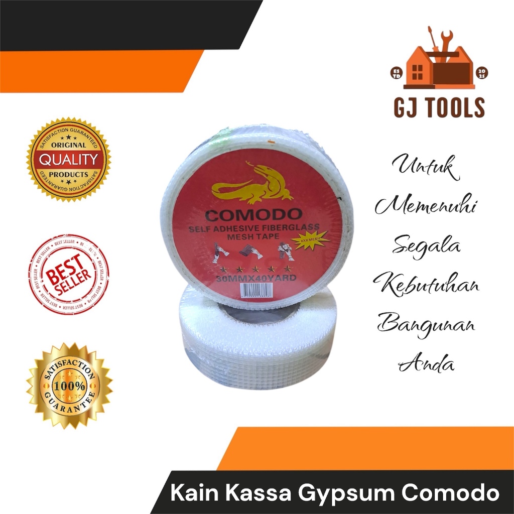 Jual KAIN KASSA GYPSUM COMODO 3MM X 40 YARD - LEM GYPSUM - SOLATIP ...