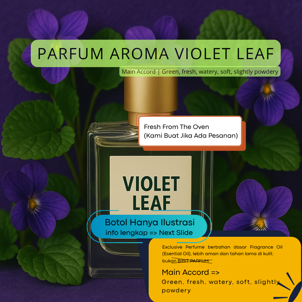 Jual Violet Leaf by SPP | Fragrance Oil Perfume (Esential Oil) | EDT ...