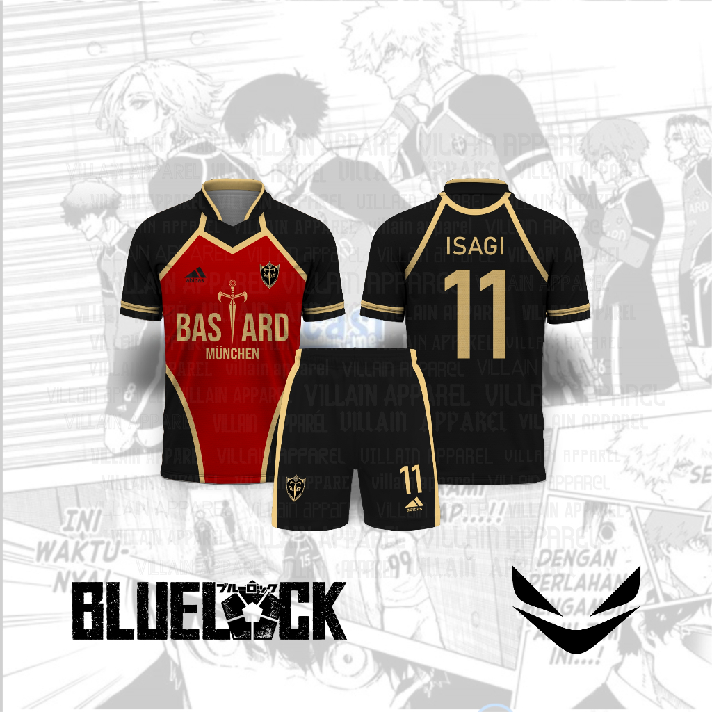 Jual JERSEY BOLA ANIME BLUE LOCK BASTARD MUNCHEN | COSPLAY ANIME ...