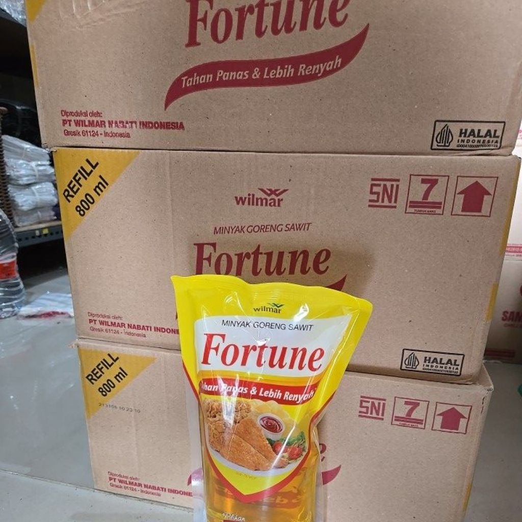Jual minyak goreng fortune 800ml 1 dus | Shopee Indonesia